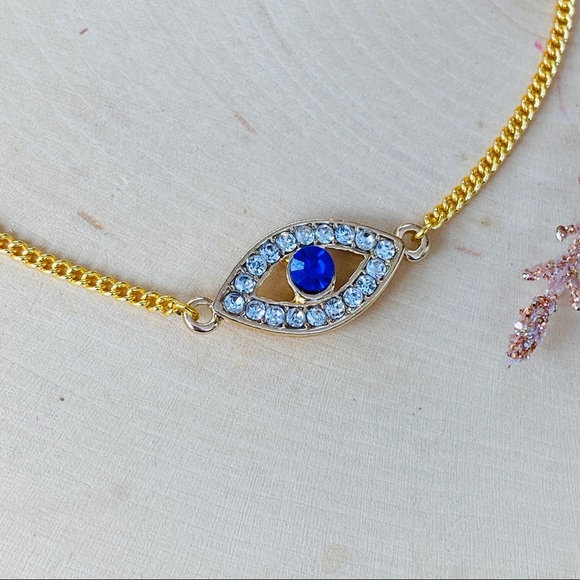 Lamorajewels | Jewelry | Evil Eye Gold Chain Dainty Bracelet | Poshmark